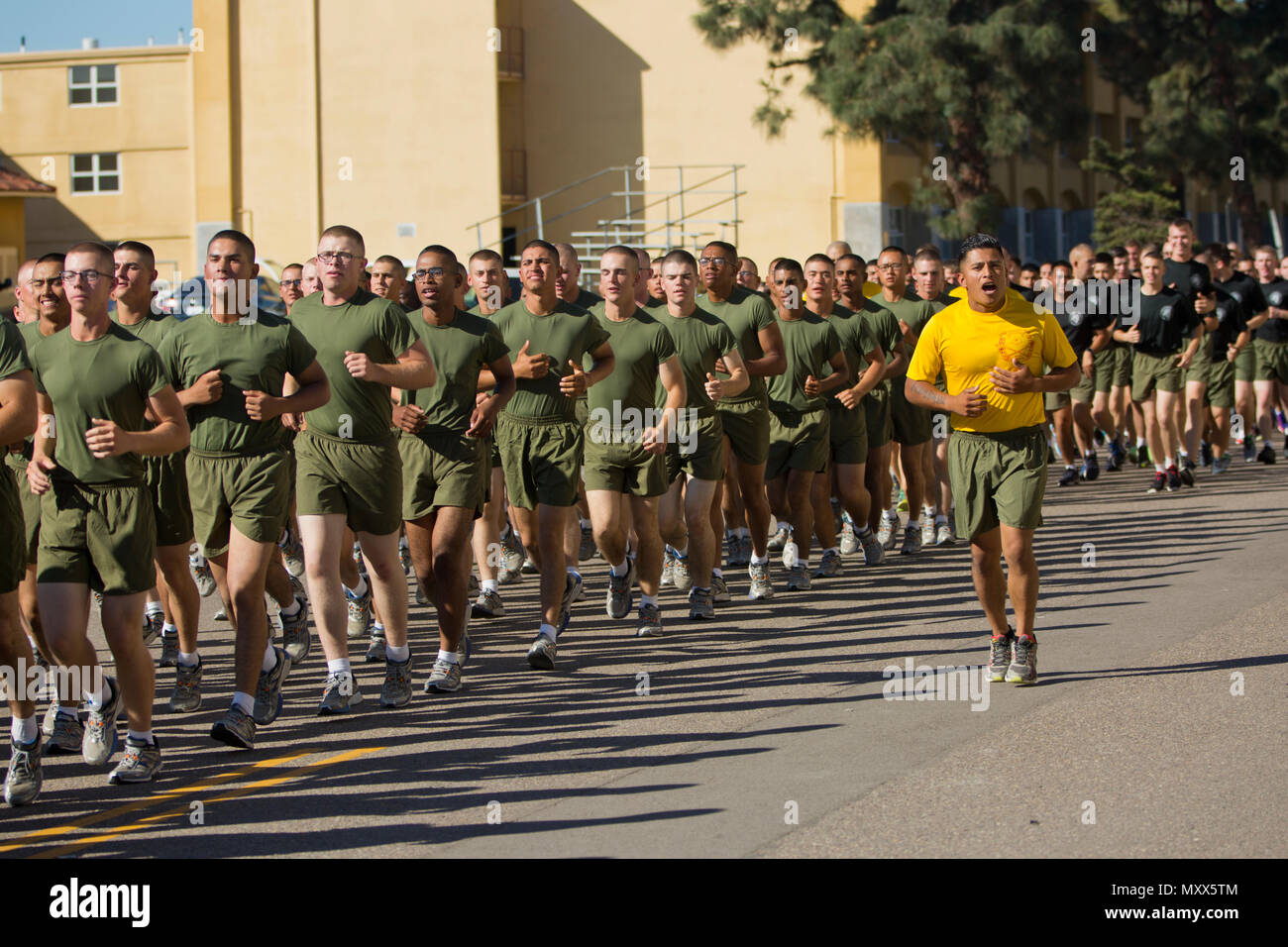 U.S. Marines with Headquarters and Service Battalion, Marine Corps ...