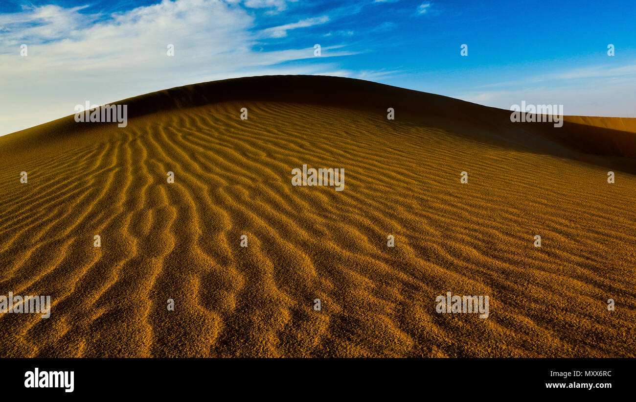 Dune,color image taken at dusk,abstract view of sand patterns ...
