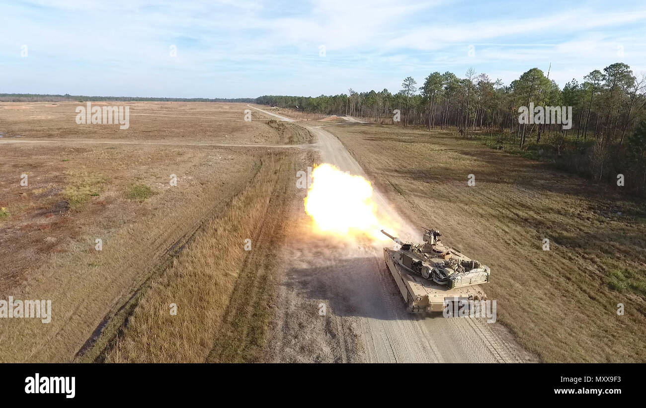 Aerial drone image of an M1A2 Abrams Main Battle Tank crew, from the ...