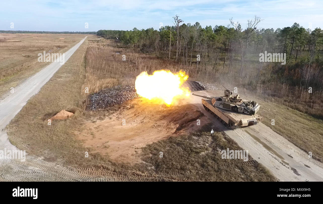 Aerial drone image of an M1A2 Abrams Main Battle Tank crew, from the ...