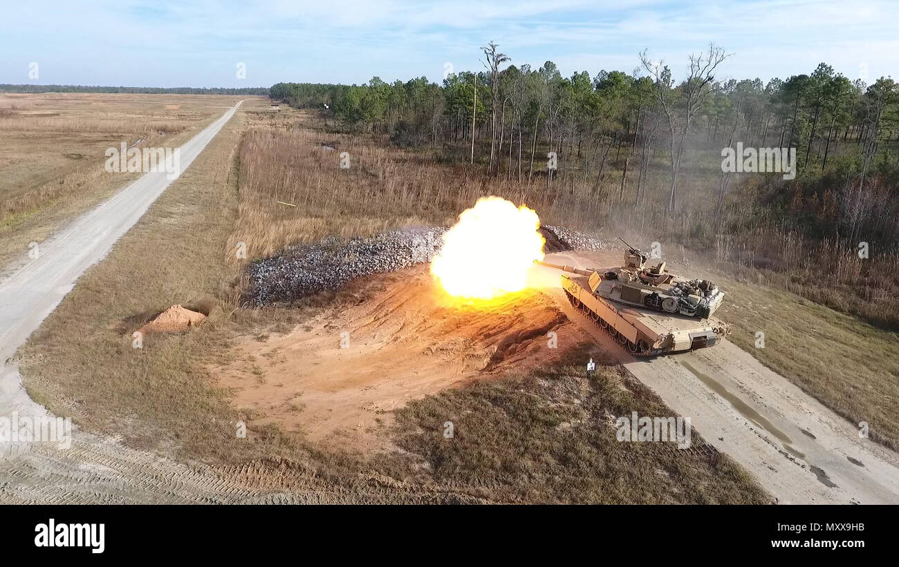 Aerial drone image of an M1A2 Abrams Main Battle Tank crew, from the ...