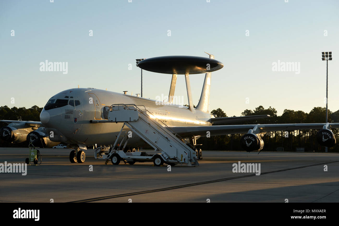 A U.S. Air Force E-3 Sentry Airborne Warning and Control System from ...