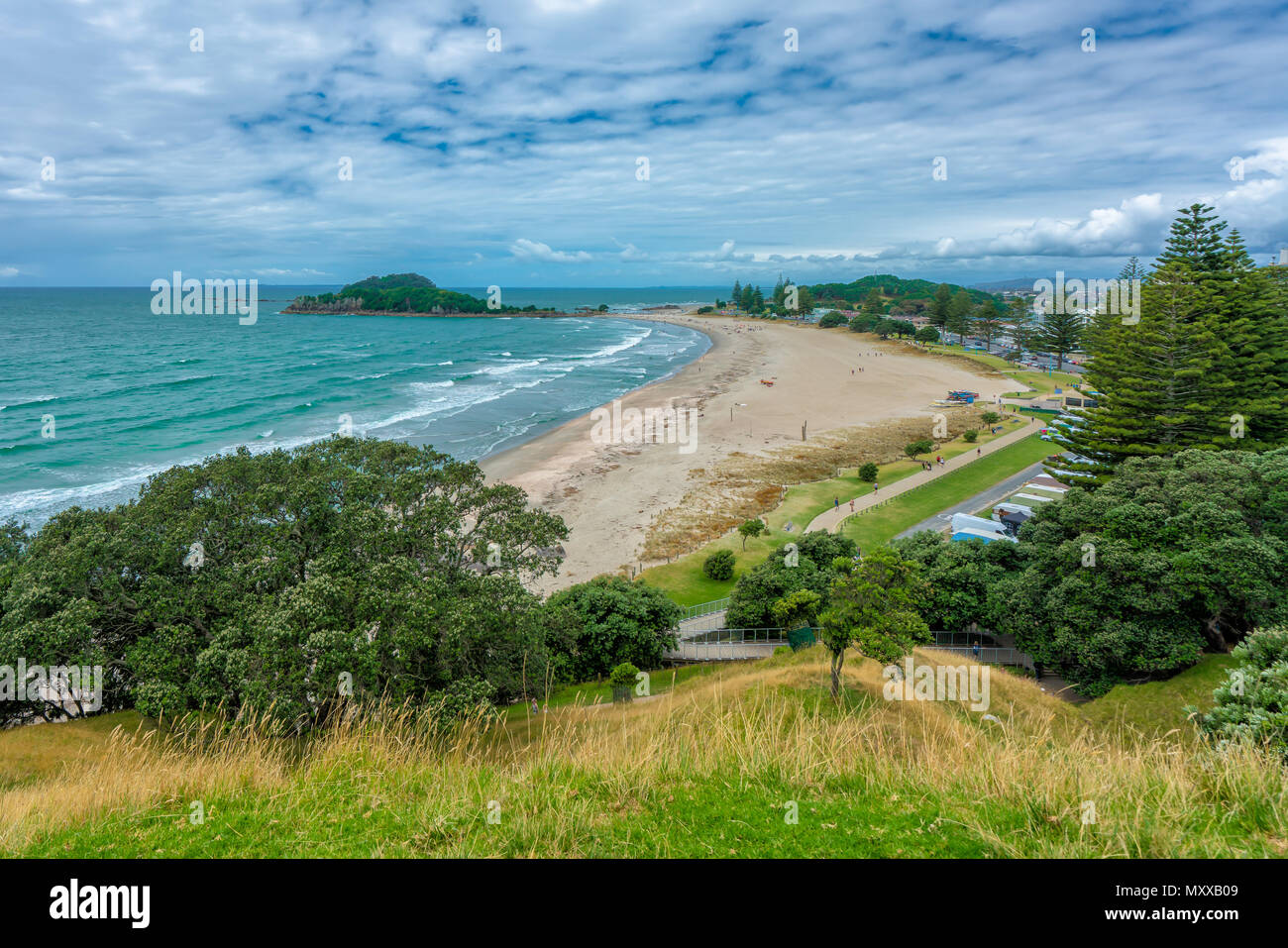 Fantastic Beach at Mount Maunganui Stock Photo - Alamy