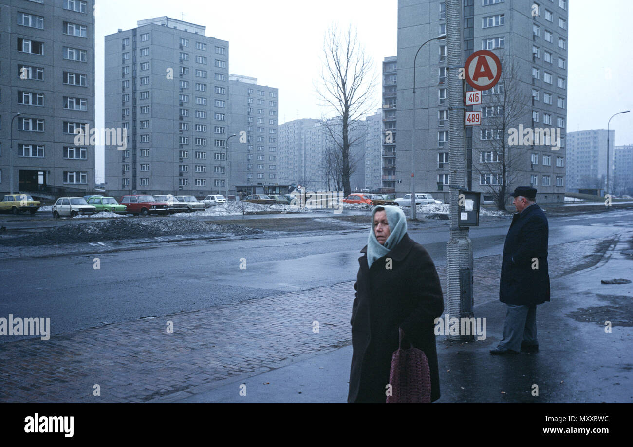 High rise workers apartments in Warsaw suburbs, Poland Stock Photo - Alamy