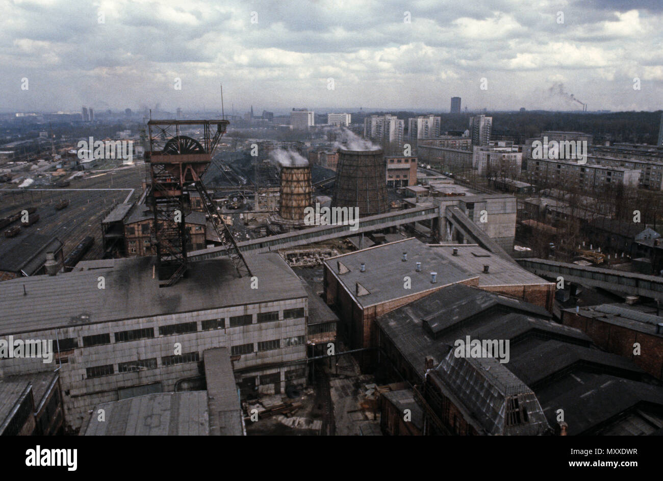 Aerial view of Wujek coal mine in Silesia, Poland Stock Photo - Alamy