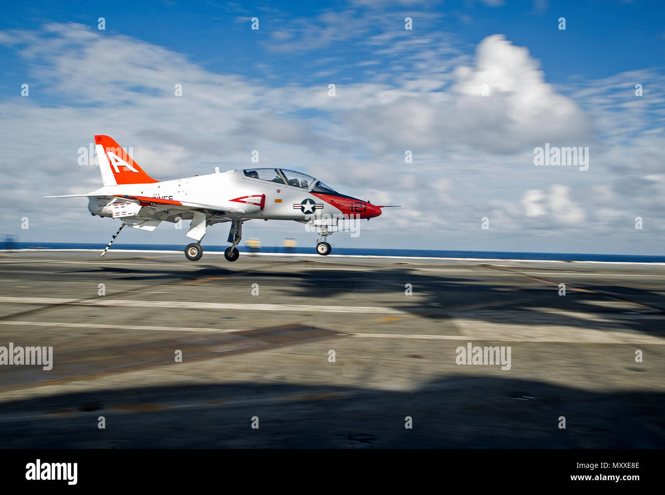 161211-N-YB023-022 ATLANTIC OCEAN (Dec. 11, 2016) A T-45C Goshawk from ...
