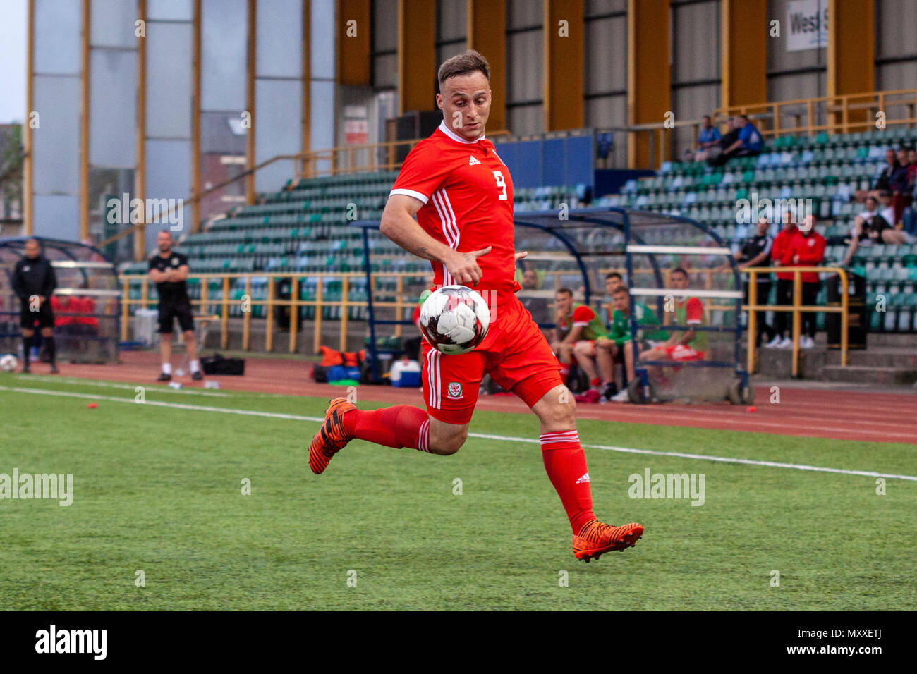 Chris Quick of South Wales FA v Region of Gothenburg compete in the ...