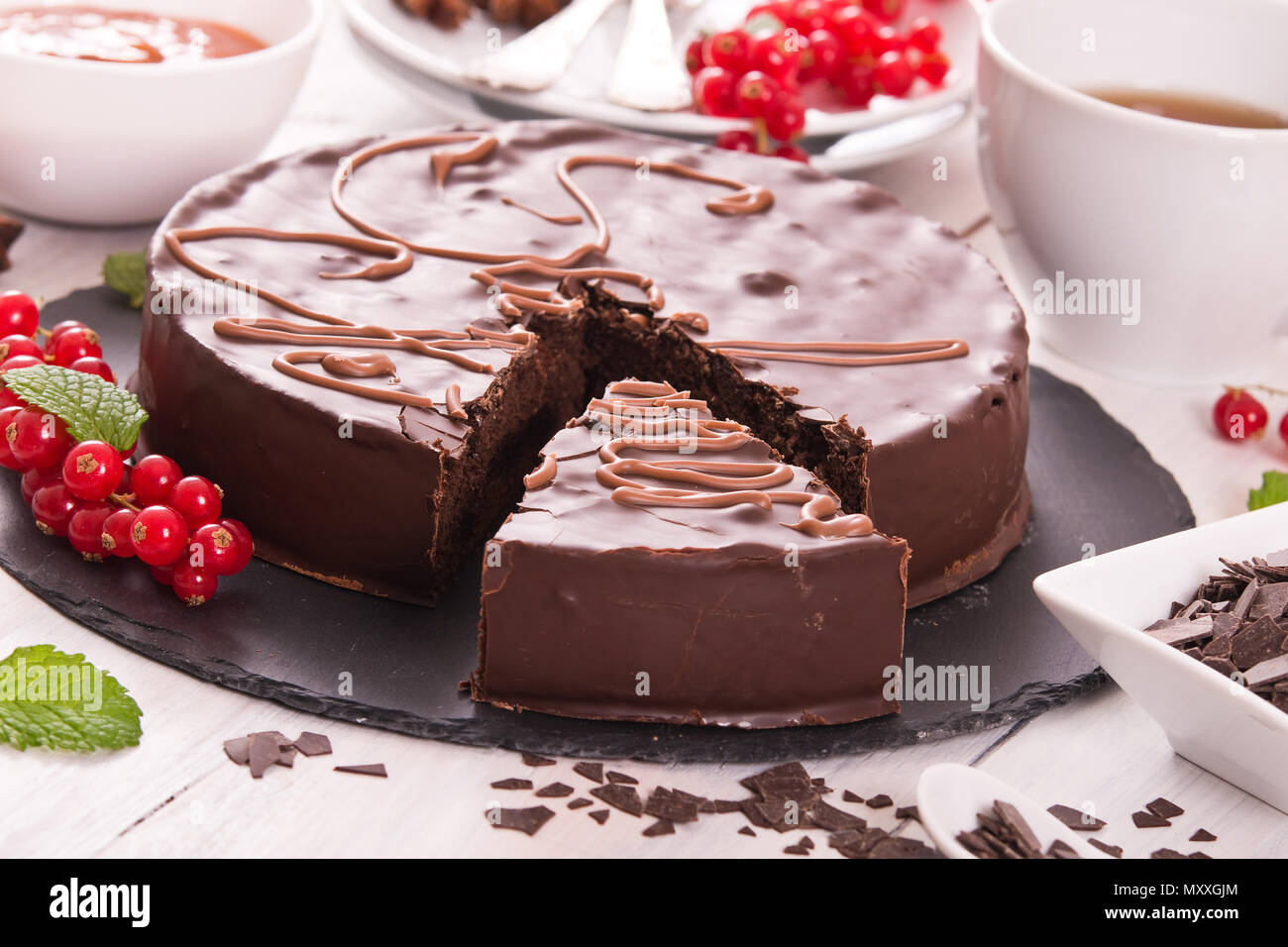 Sacher torte sponge hi-res stock photography and images - Alamy