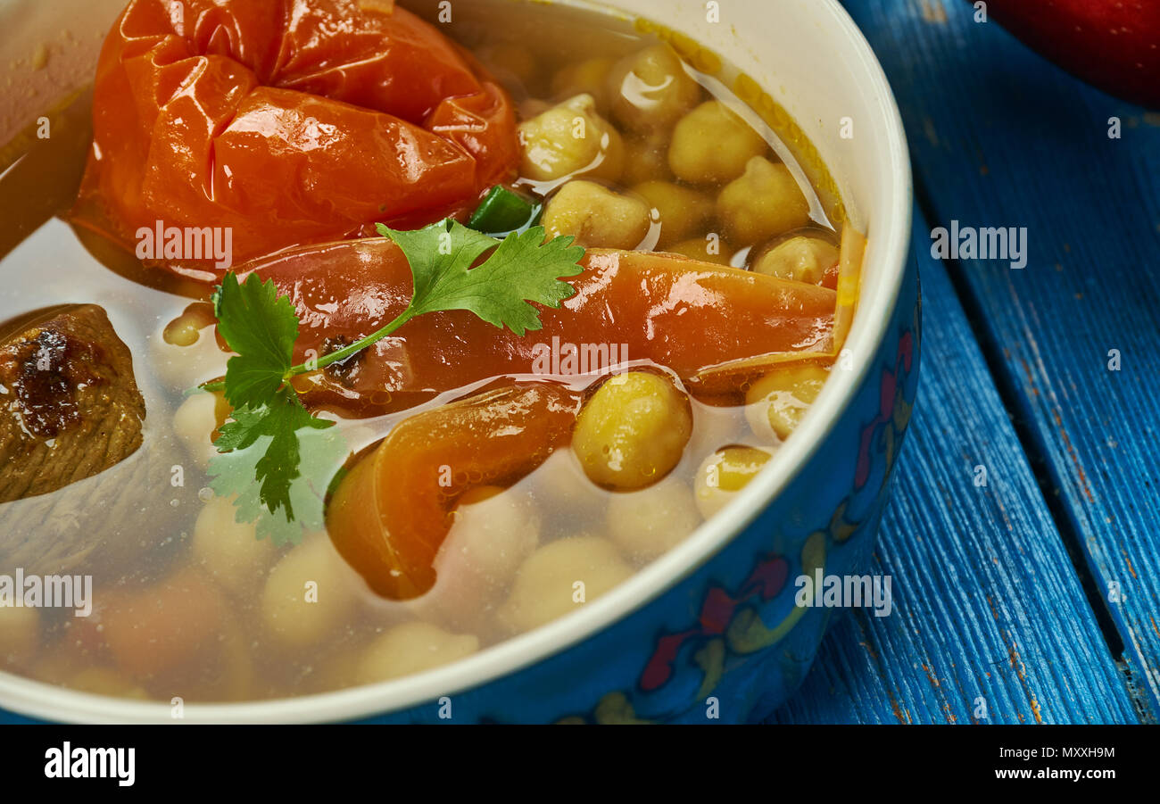 Uzbek Kyurdik shorva , soup is mostly prepared in Khorezm region, Top ...