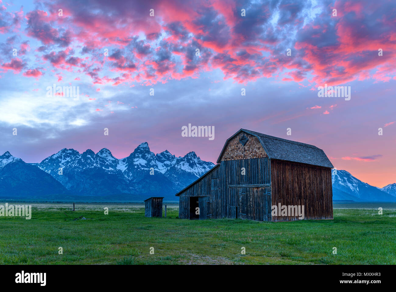 Mountain Barn Sunset