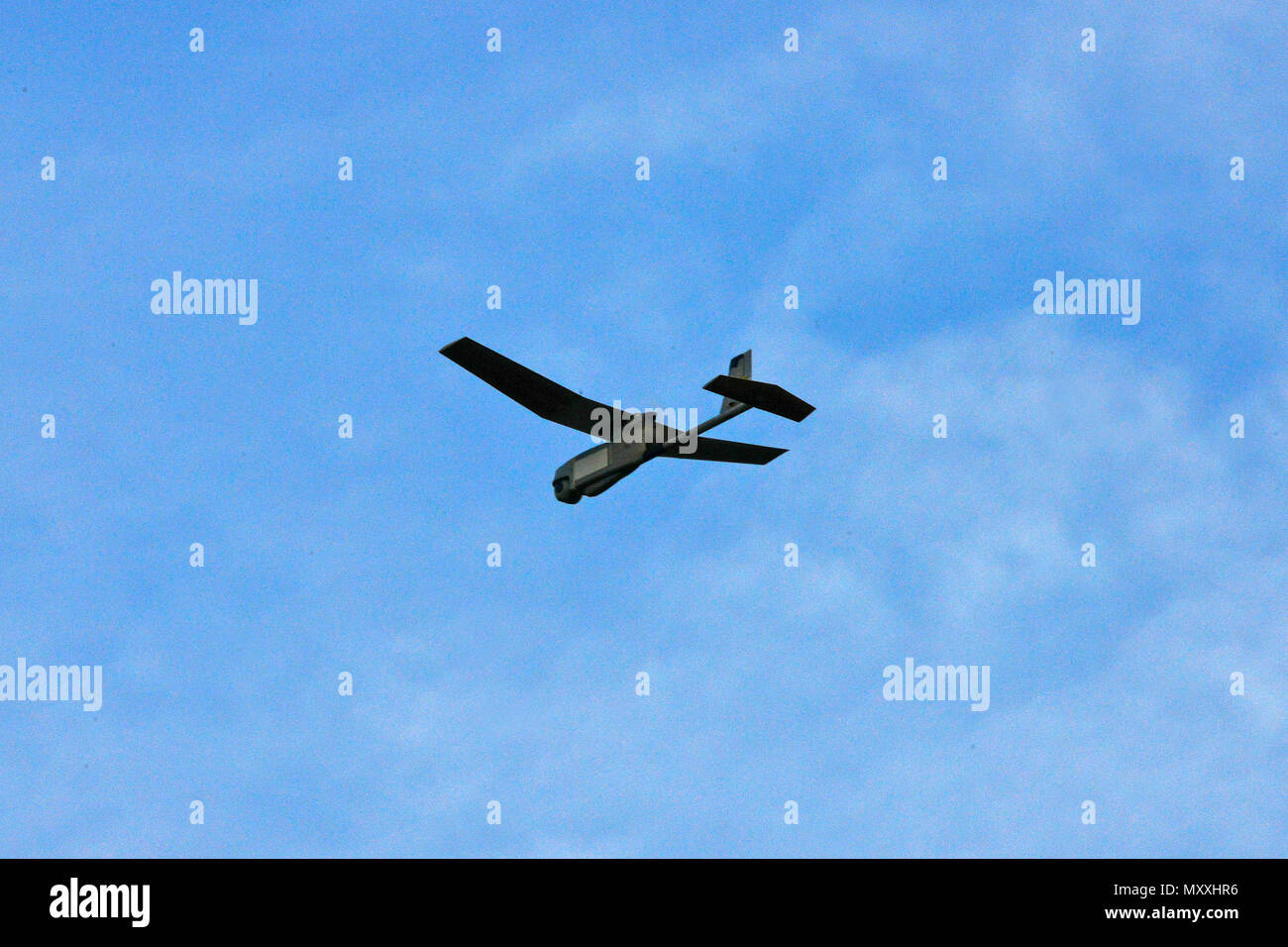 U.S. Army RQ-11 Raven unmanned aerial vehicle, assigned to the 1st ...