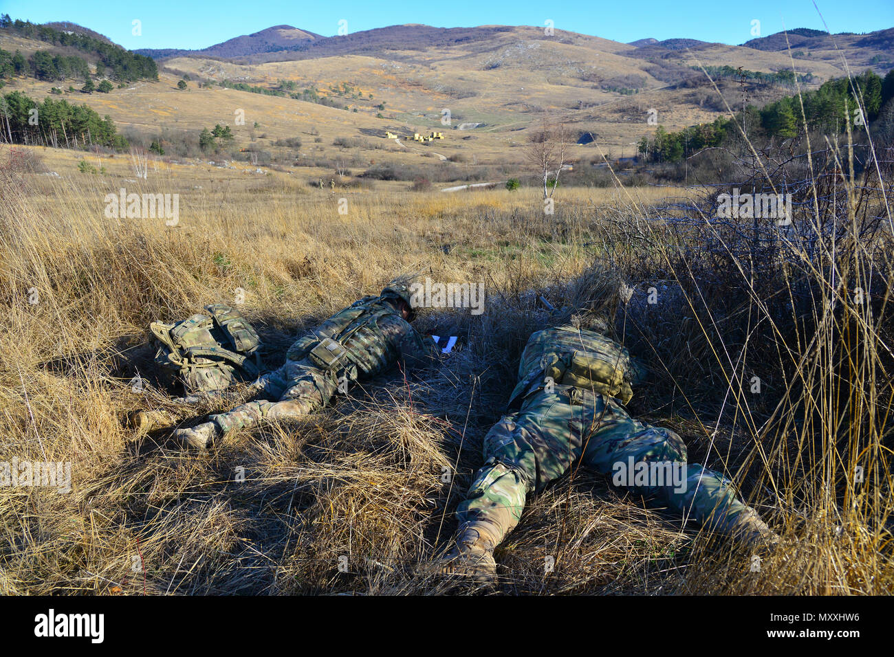 U.S. Army sniper Spc. Nicholas Logsdon, a paratrooper assigned to 1st ...