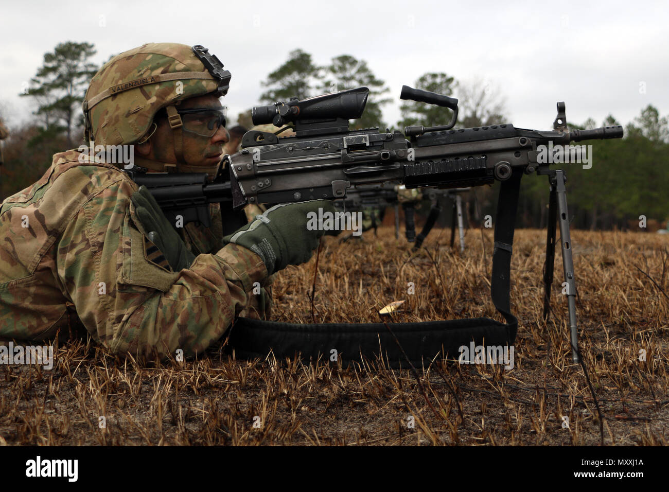 An infantryman from Bravo Company, 3-15 Infantry Regiment, 2nd Infantry ...