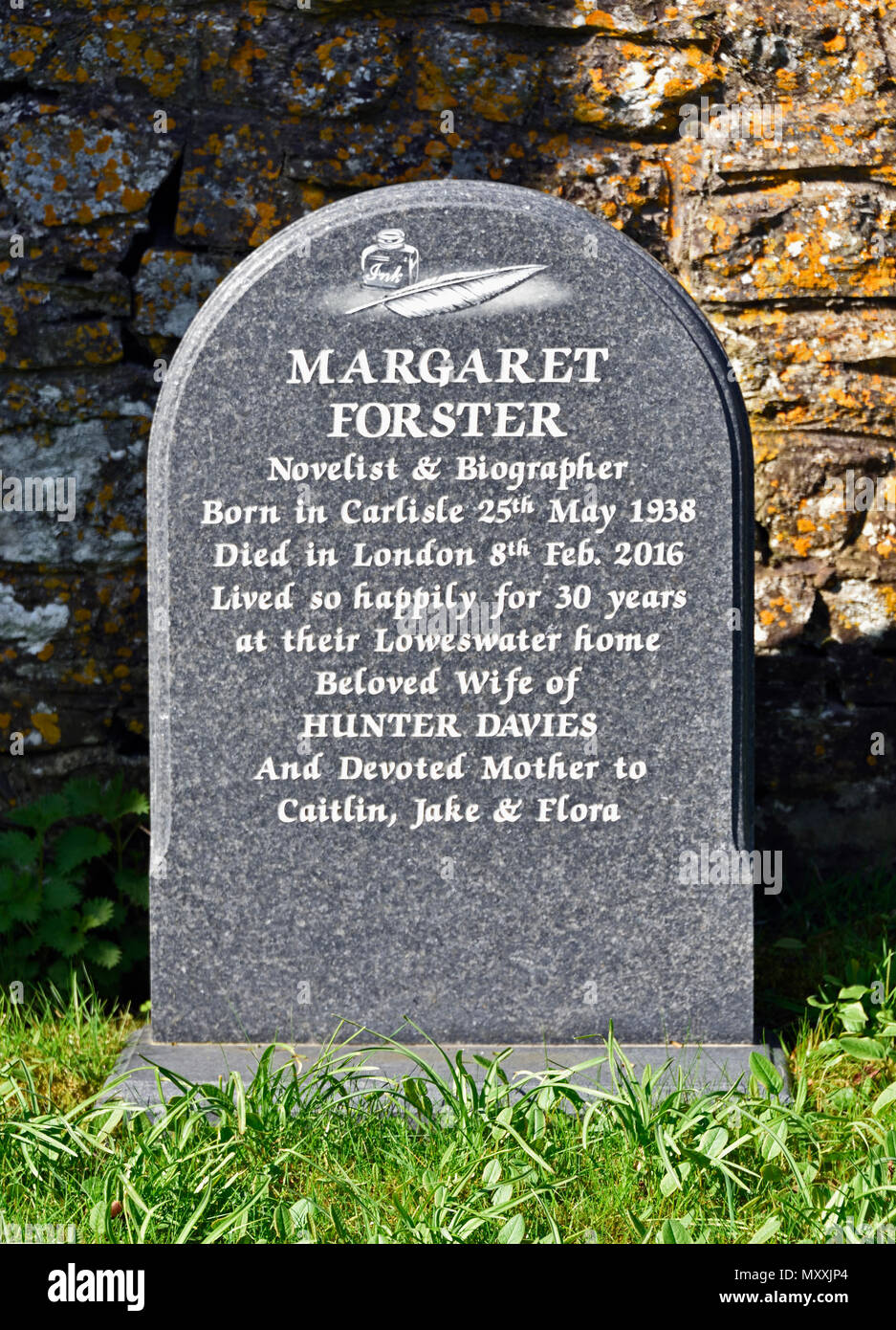 Grave of Margaret Forster, novelist and biographer. Church of Saint ...