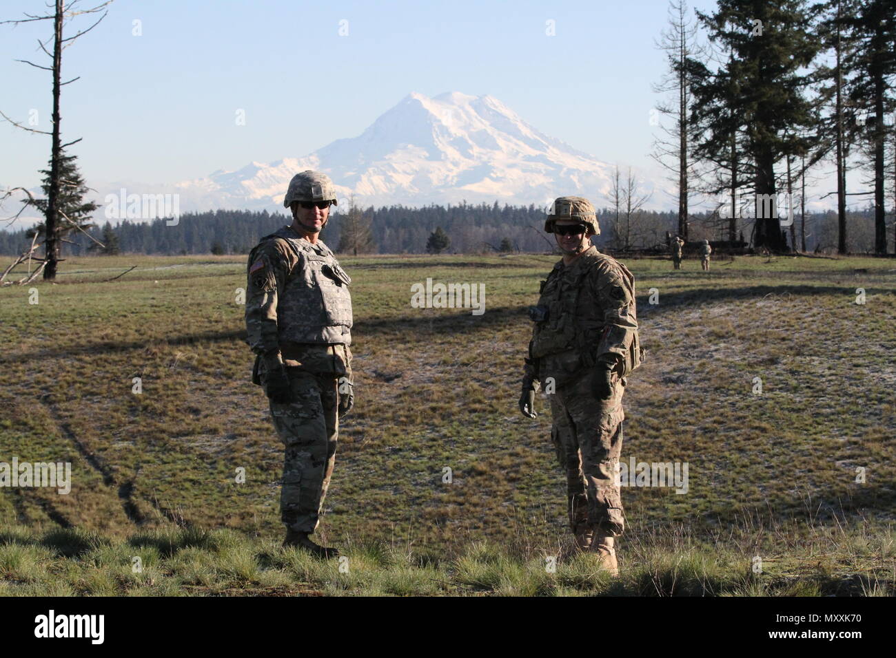 555th Engineer Brigade Command Sgt. Maj. Steven Tetreault and Deputy ...