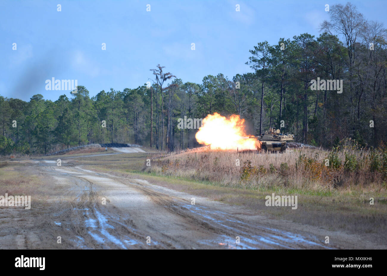 A M1A2 Abrams Main Battle Tank from 1st Battalion, 64th Armor Regiment ...