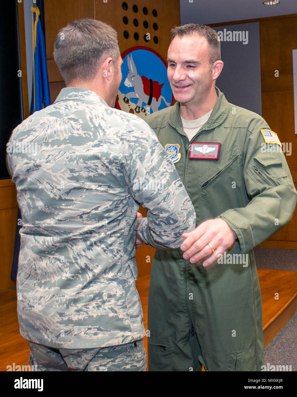 U.S. Air Force Senior Master Sgt. Christopher Carson, 22nd Airlift ...
