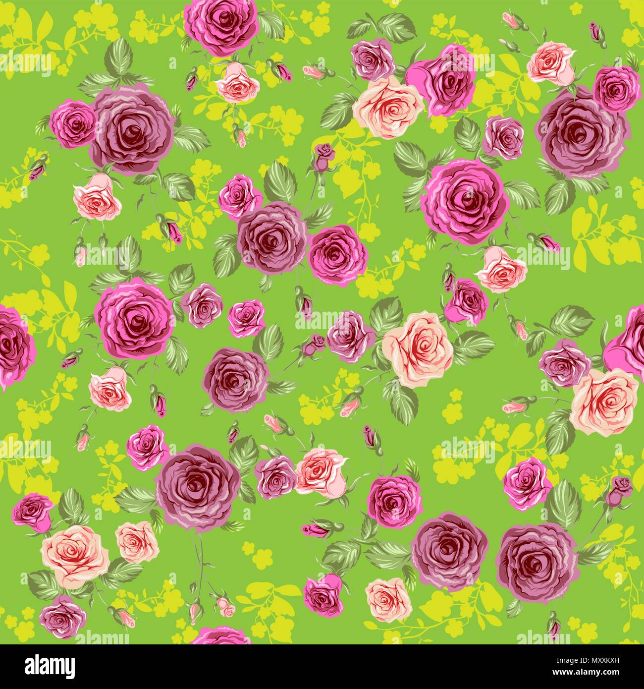 Mix flower pattern hi-res stock photography and images - Alamy