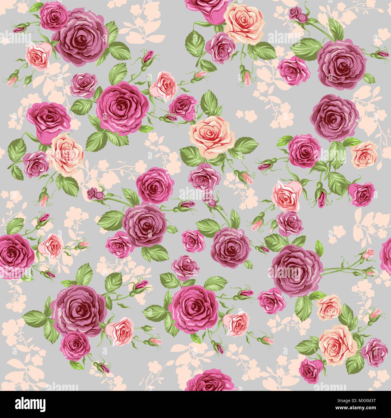 Floral abstract seamless pattern hi-res stock photography and images ...