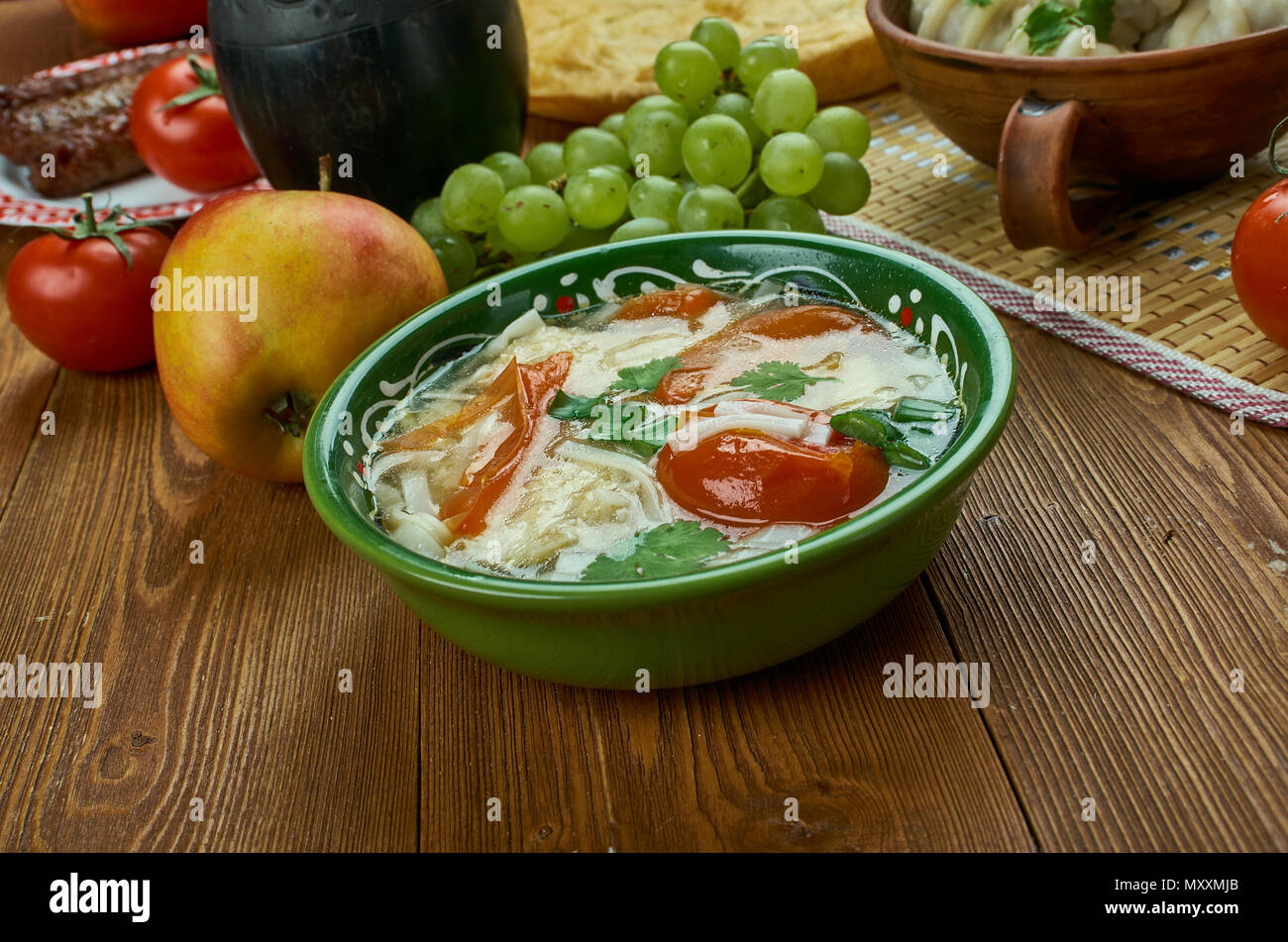 shorba Fish ogurdzhalinskaya, Turkmen cuisine , Traditional assorted ...