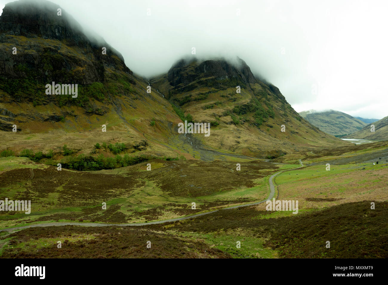 Stunning mountain landscape, Glencoe, Highlands Scotland, Great Britain ...