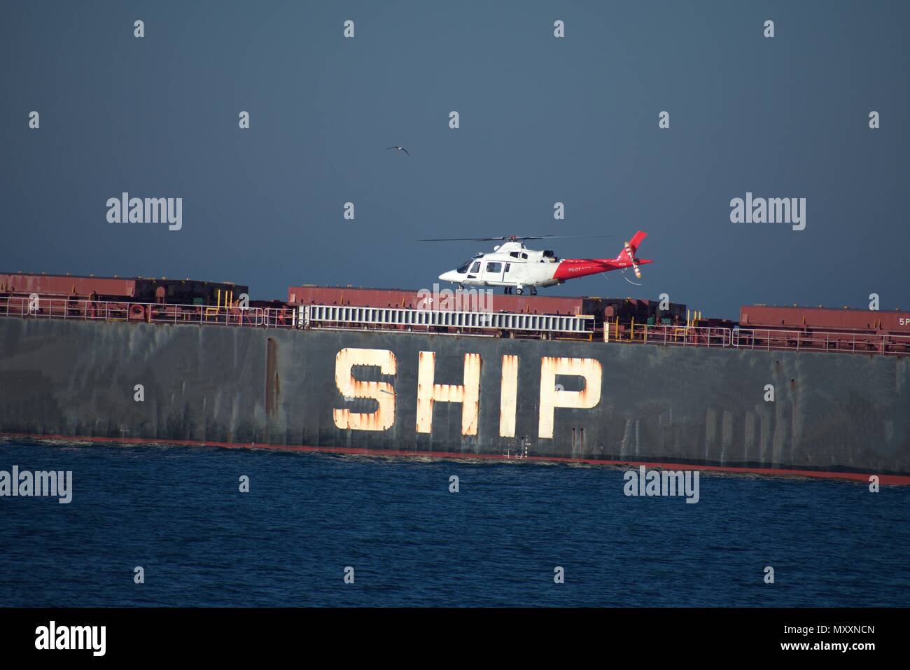 Sea Rescue Helicopter Stock Photo - Alamy