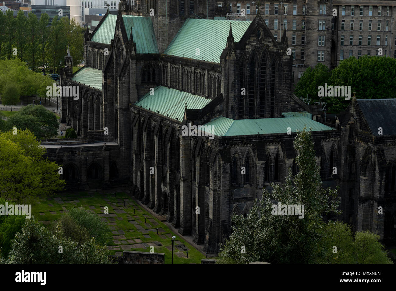 Gothic architecture glasgow cathedral scotland hi-res stock photography ...