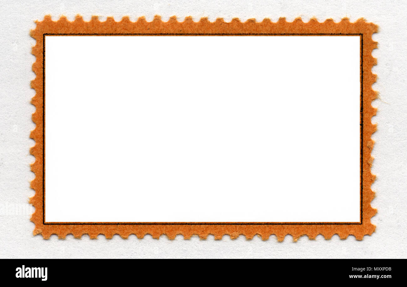 Empty Layered Cut Out Postage Stamp Frame Stock Photo - Alamy