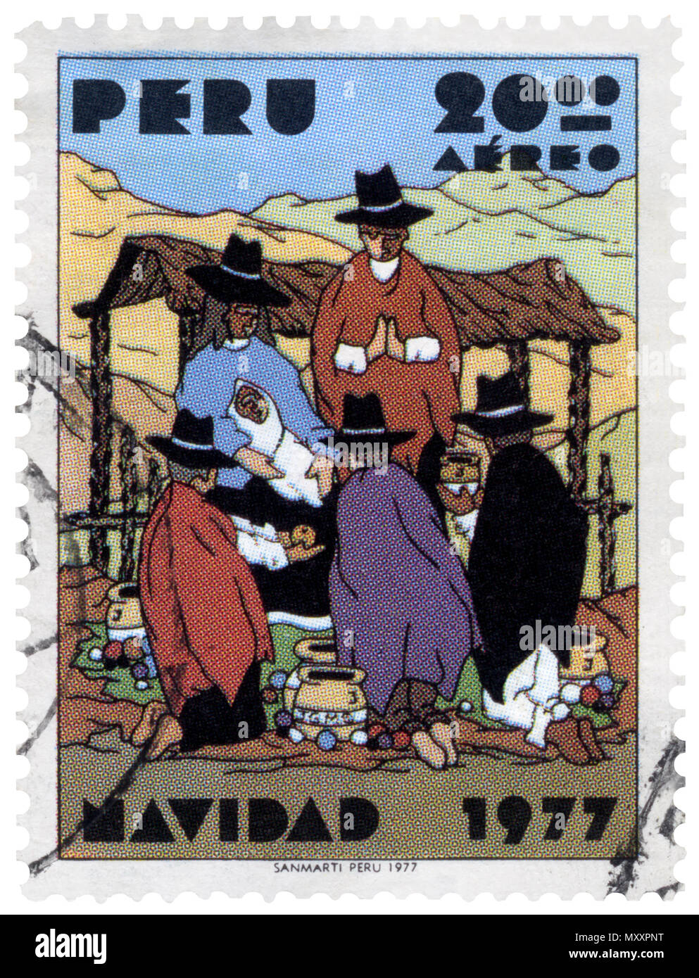Peruvian postage stamp peru hi-res stock photography and images - Alamy