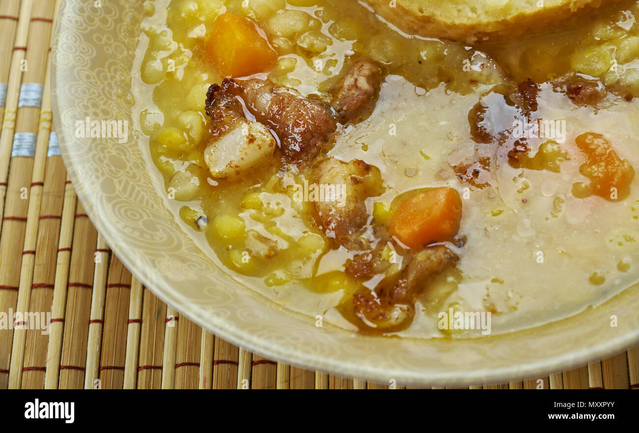 Traditional Newfoundland Pea Soup, made with leftover ham or salt beef ...