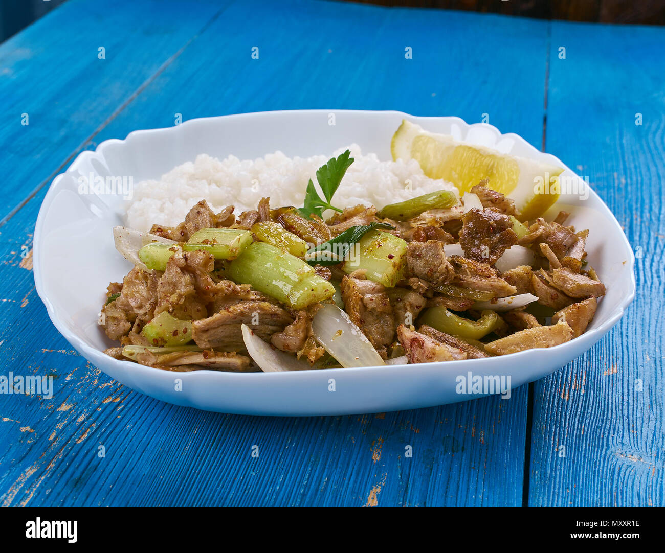Machaca - Authentic Mexican Shredded Beef, close up Stock Photo - Alamy