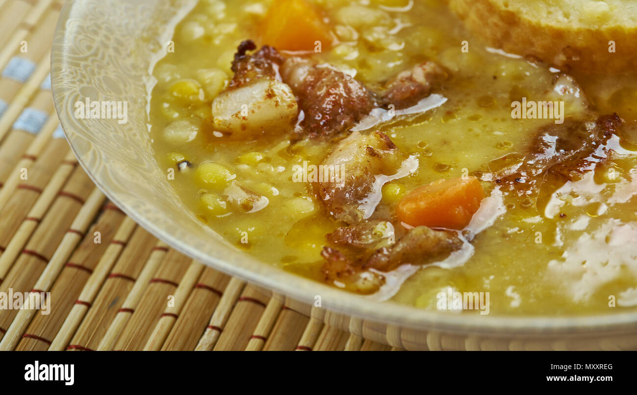 Traditional Newfoundland Pea Soup, made with leftover ham or salt beef ...
