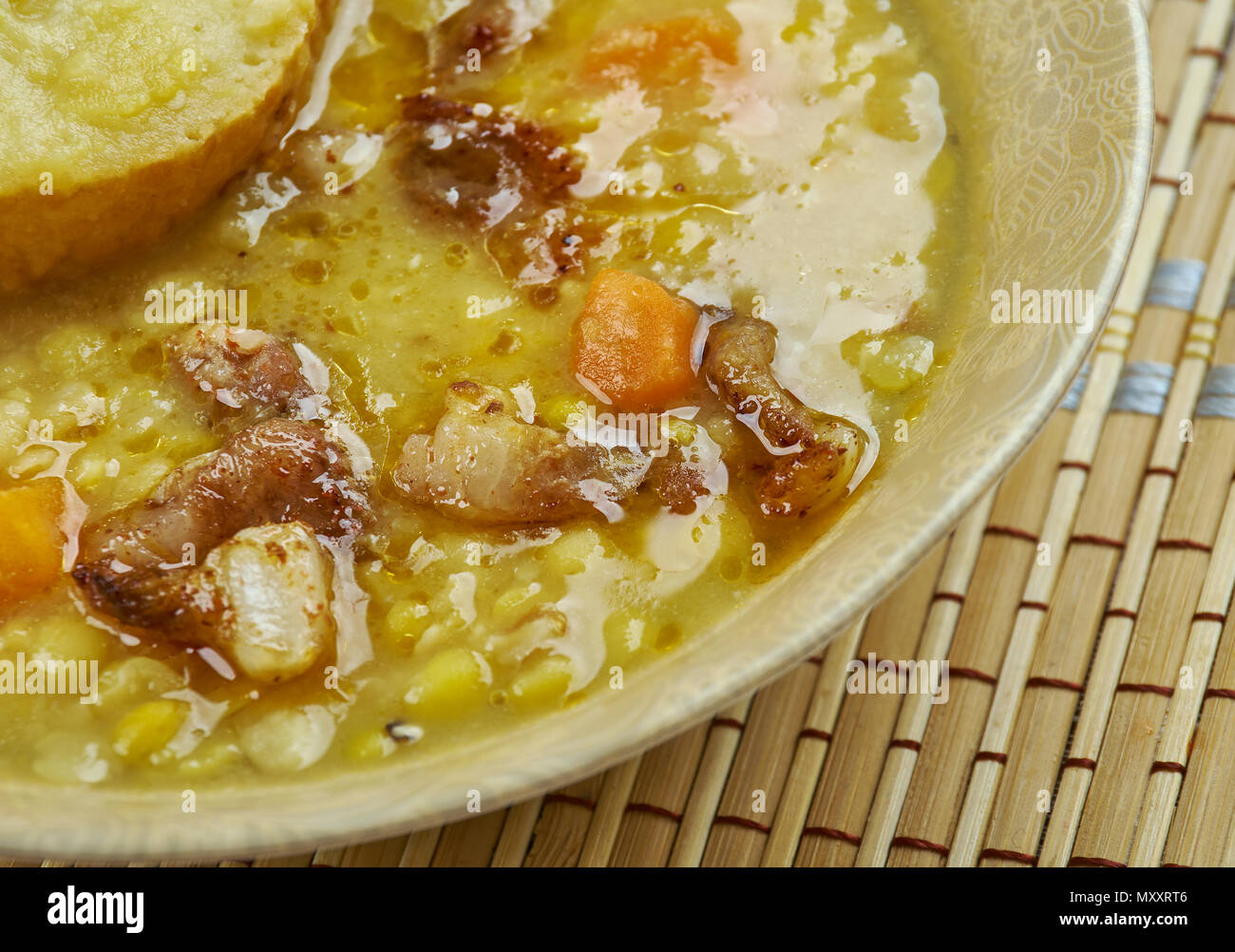 Traditional Newfoundland Pea Soup, made with leftover ham or salt beef ...