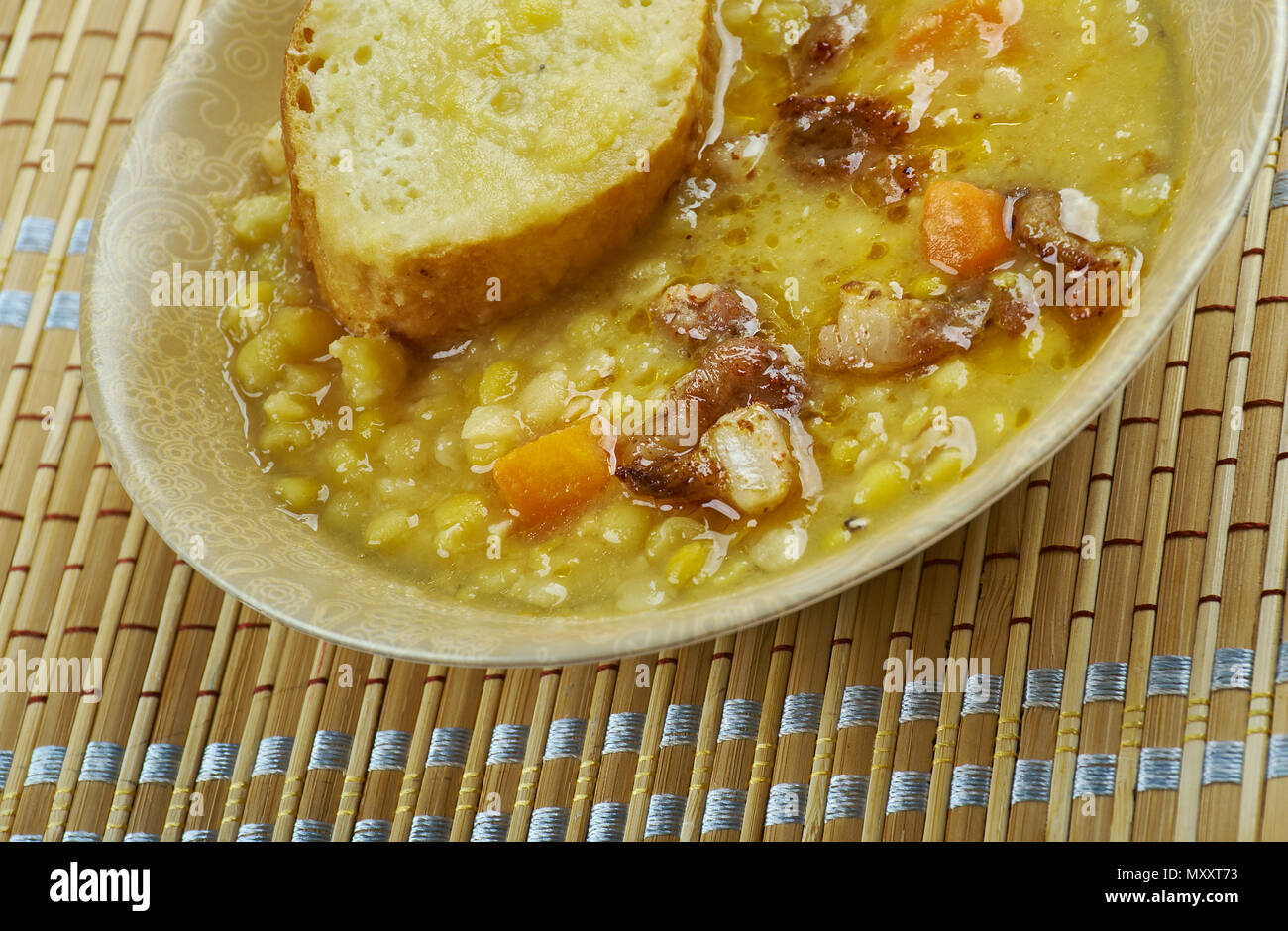 Traditional Newfoundland Pea Soup, made with leftover ham or salt beef ...