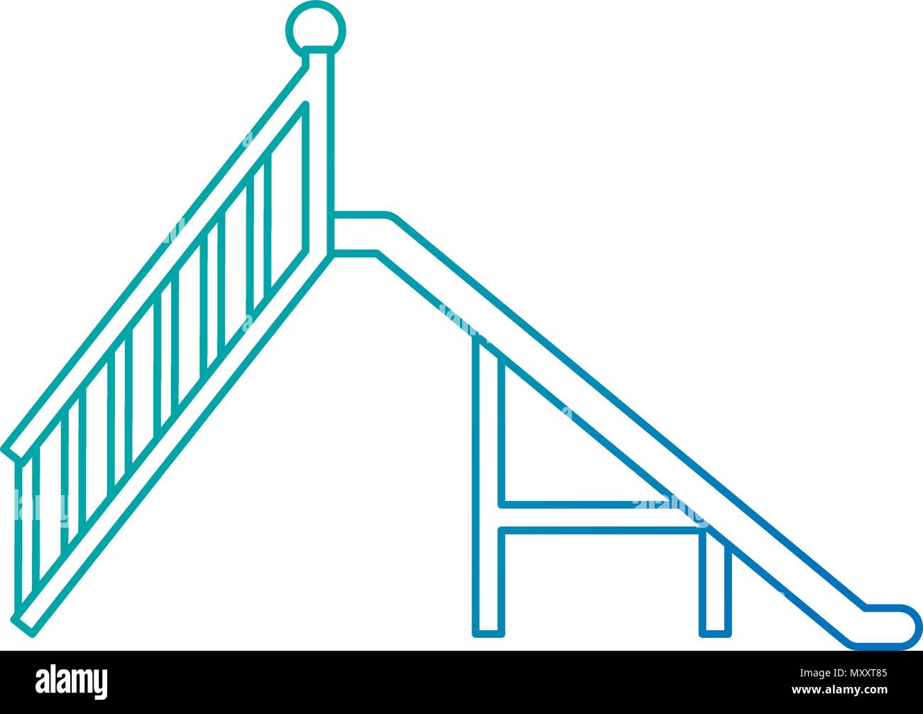 Wooden playground equipment with slides hi-res stock photography and ...