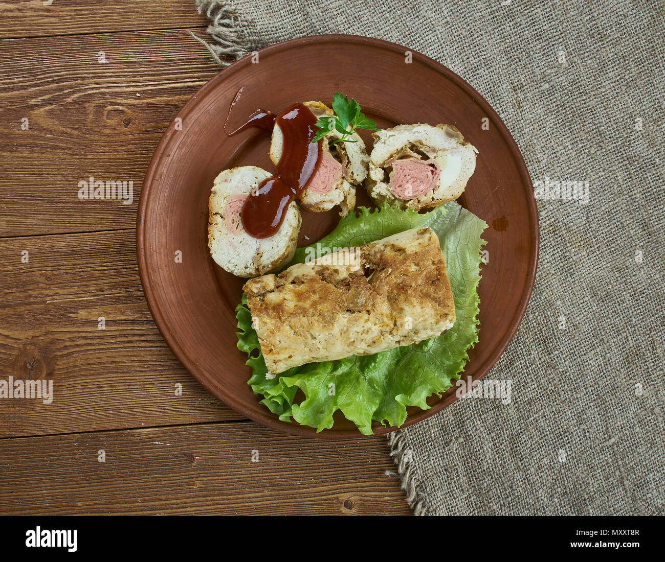 Embutido - meatloaf prepared Filipino style Stock Photo - Alamy