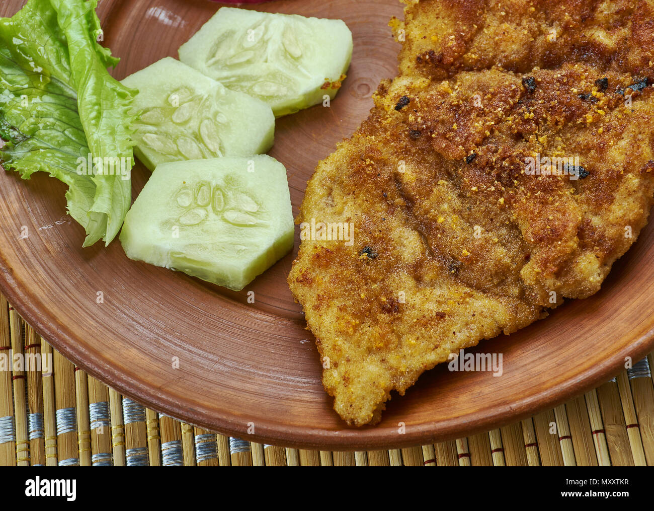 Mexican Steak Milanesa, Easy mexican food Stock Photo - Alamy