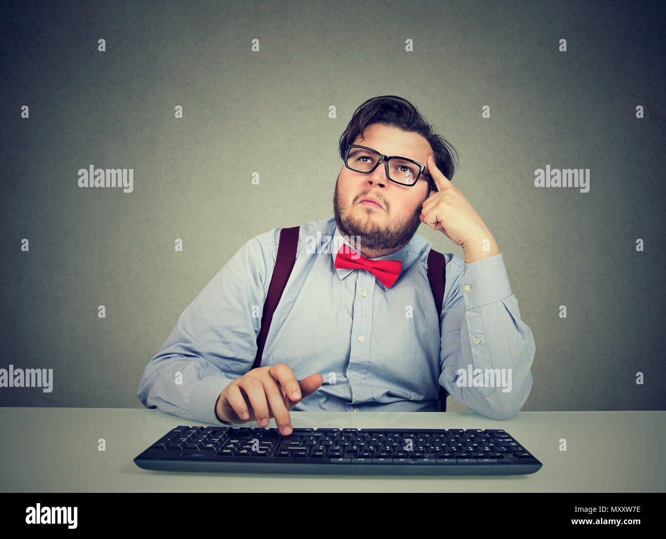 Trying to remember password hi-res stock photography and images - Alamy