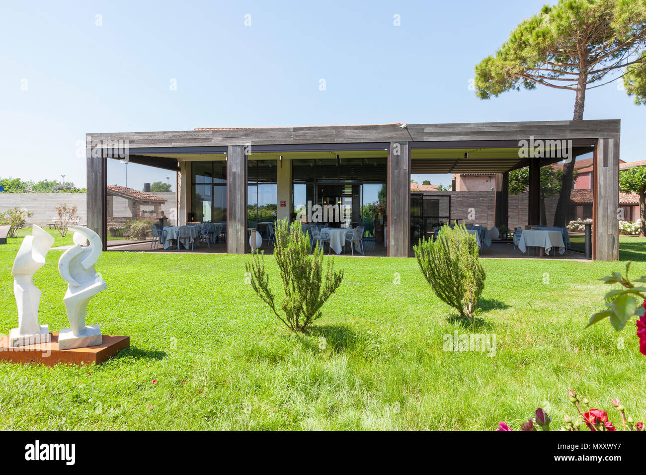The Michelin restaurant on the Venissa resort and winery, Mazzorbo ...