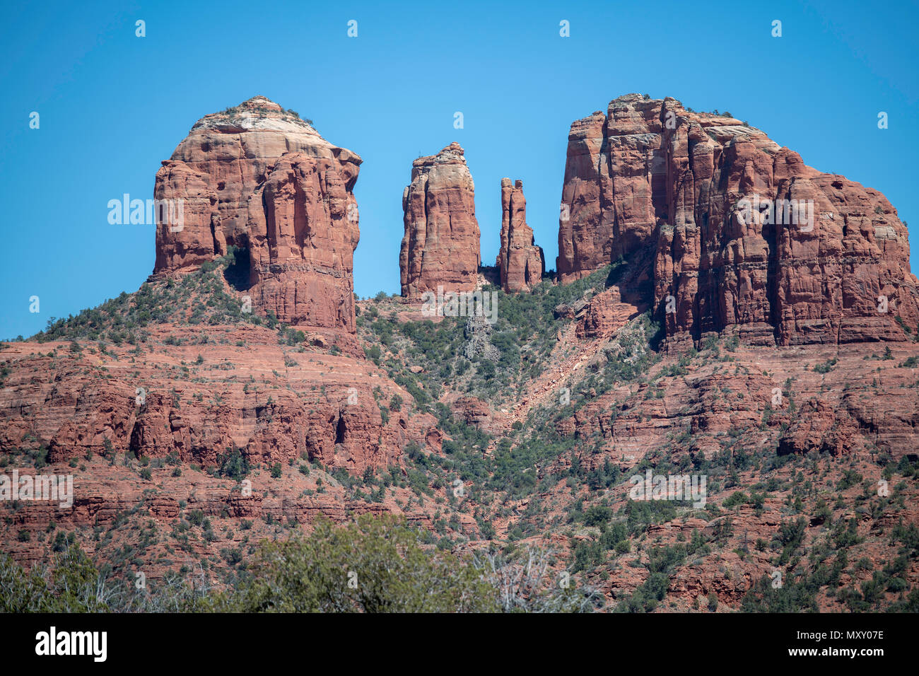 This is an aerial panoramic capture of Sedona, Arizona, USA Stock Photo ...