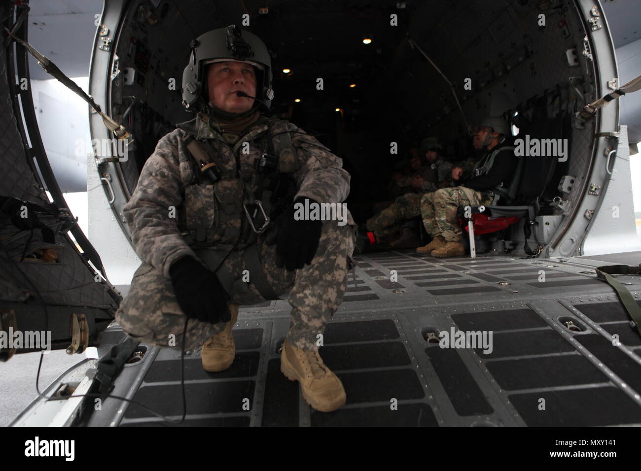 U.S. Army Special Operations Command Flight Company personnel perform ...