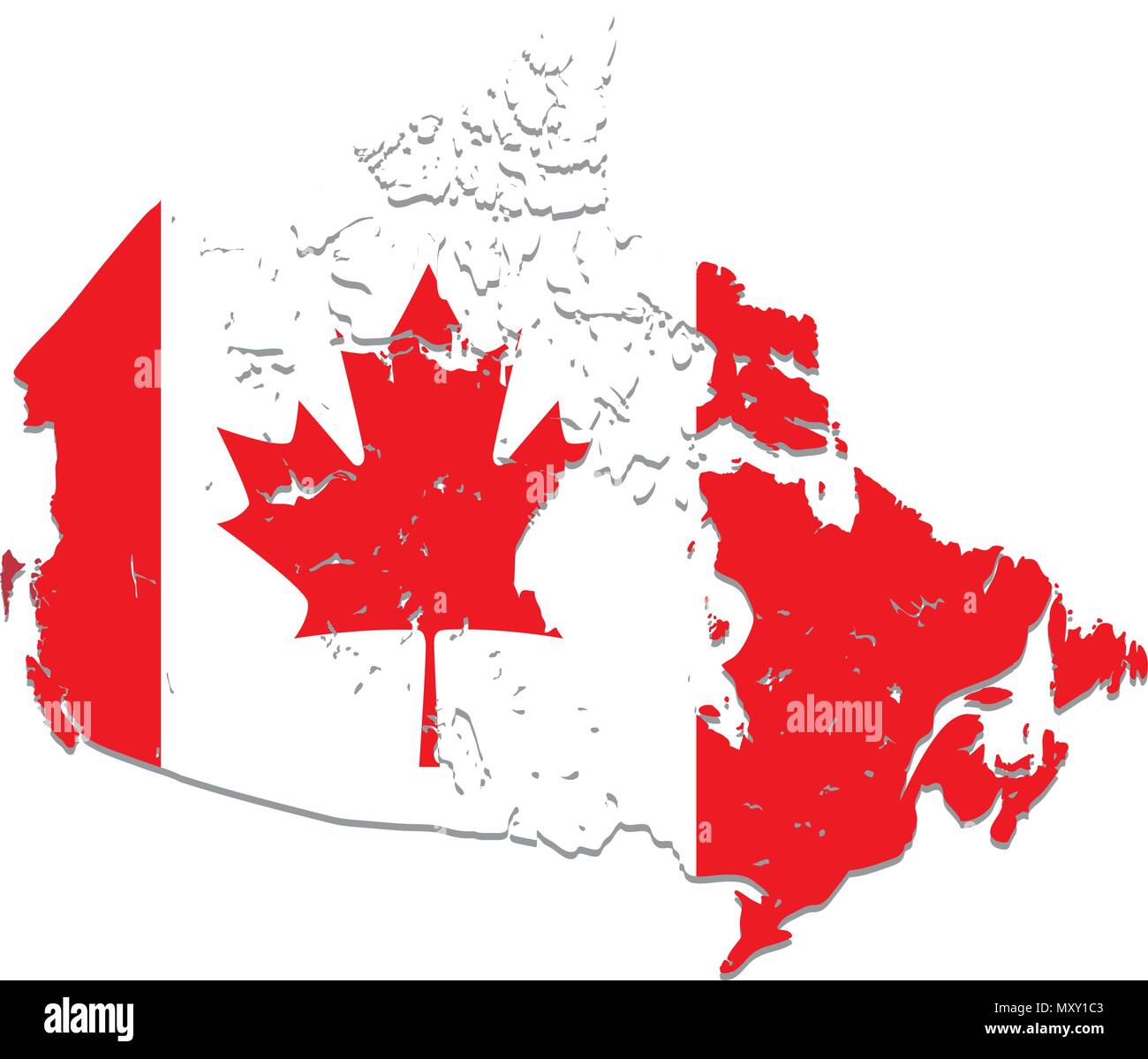canadian flag emblem icon Stock Vector Image & Art - Alamy