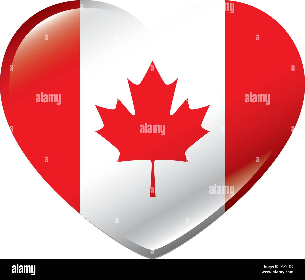canadian flag emblem icon Stock Vector Image & Art - Alamy