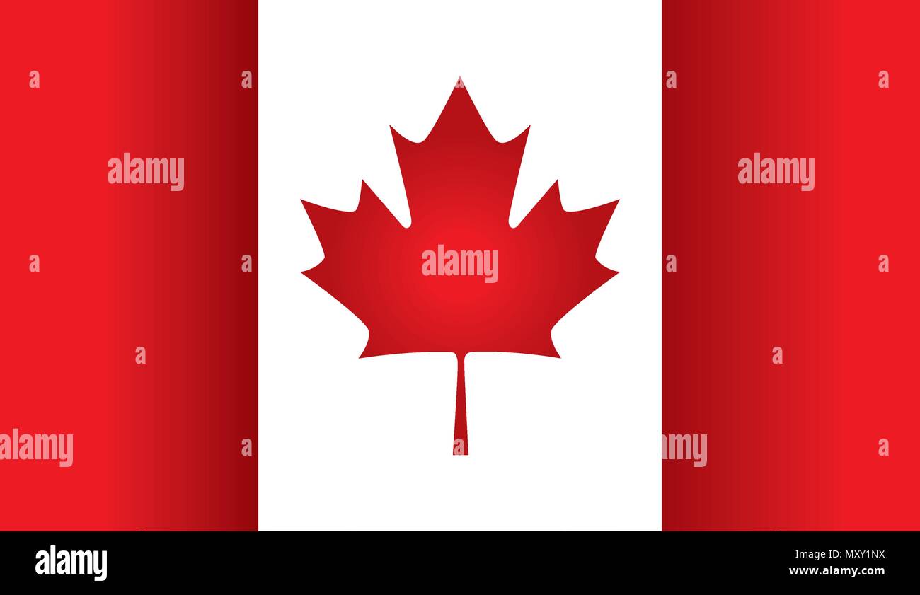 canadian flag emblem icon Stock Vector Image & Art - Alamy