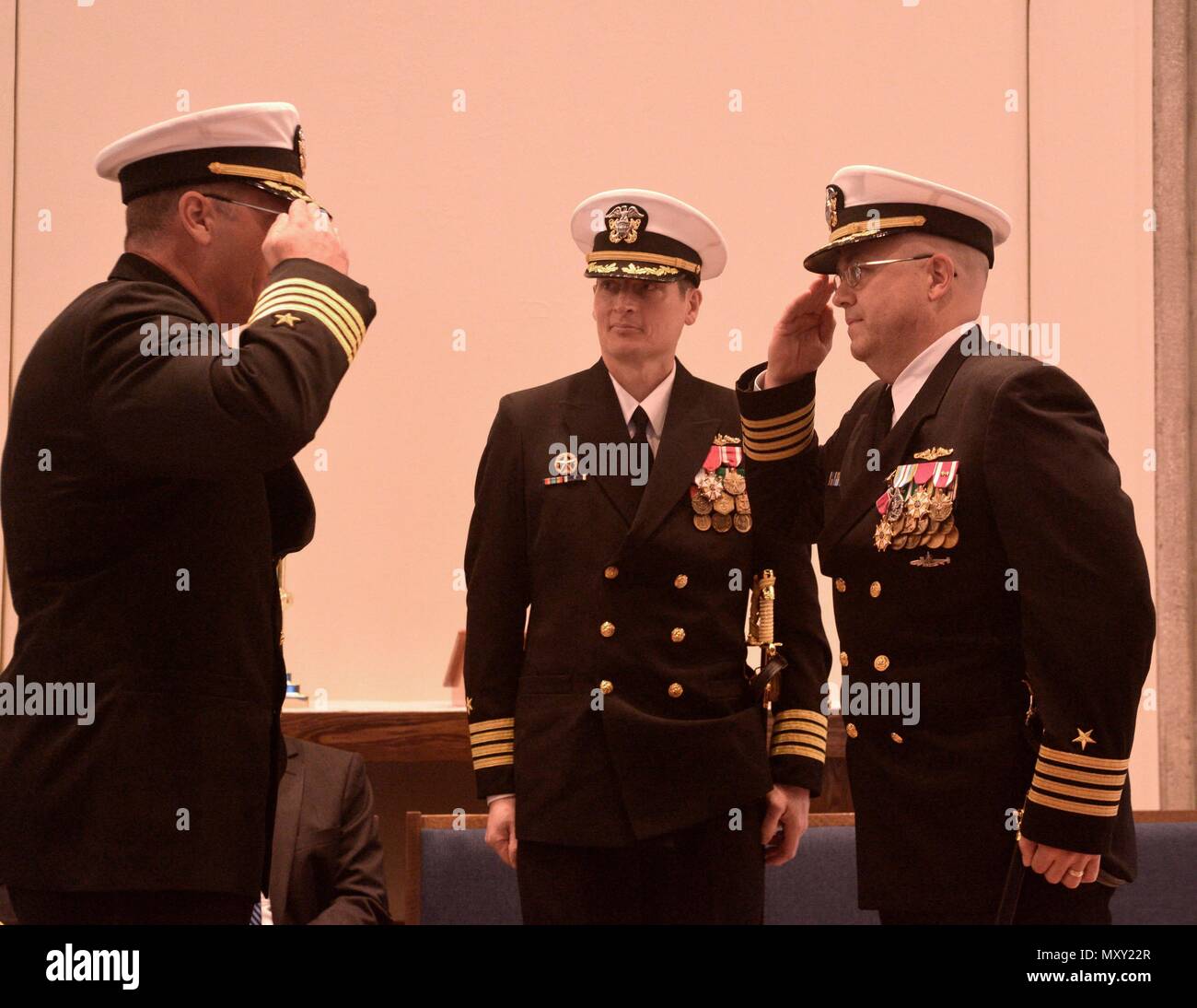 161212-N-UM609-021 KINGS BAY, Ga. – Capt. Brett Moyes relieves Capt ...