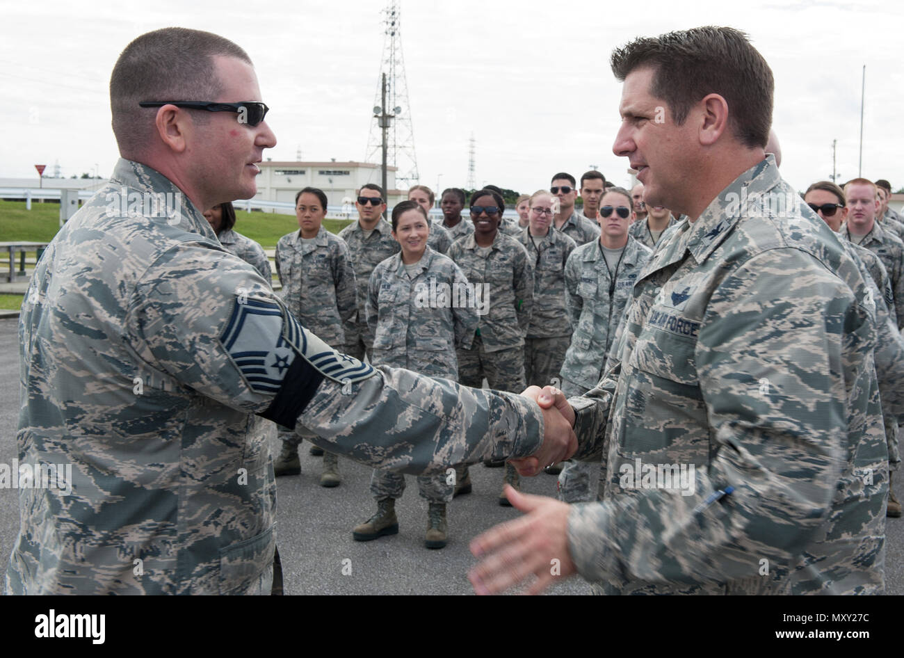 U.S. Air Force Col. Christopher Amrhein, 18th Wing vice commander ...