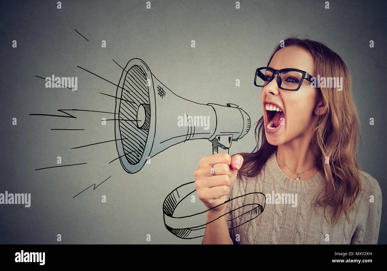 Speak loudly hi-res stock photography and images - Alamy