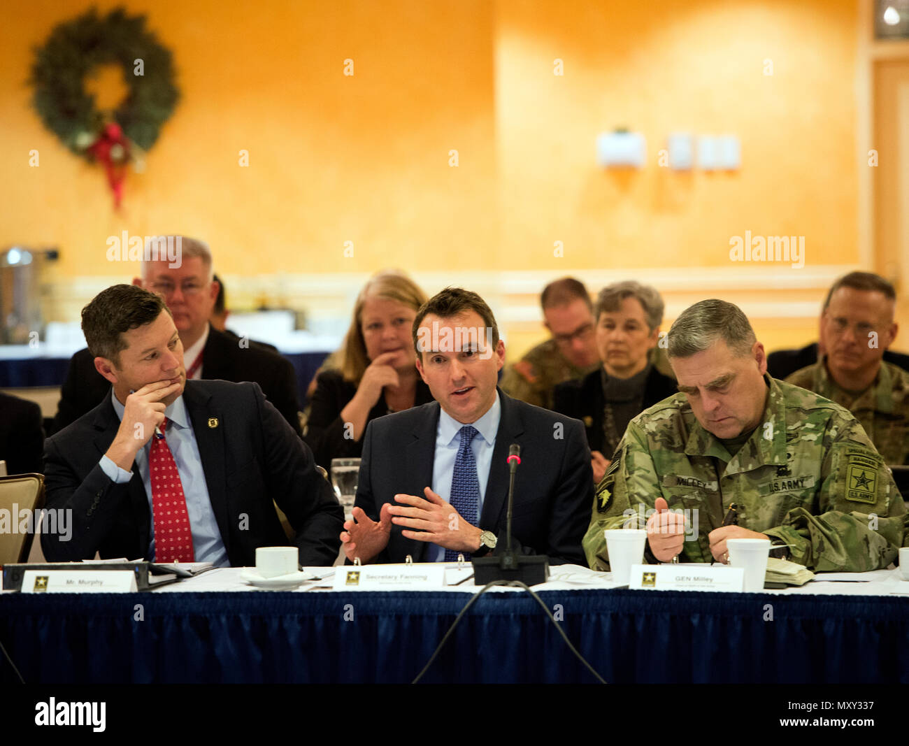 Secretary Of The Army Eric Fanning Delivers Opening Remarks During This