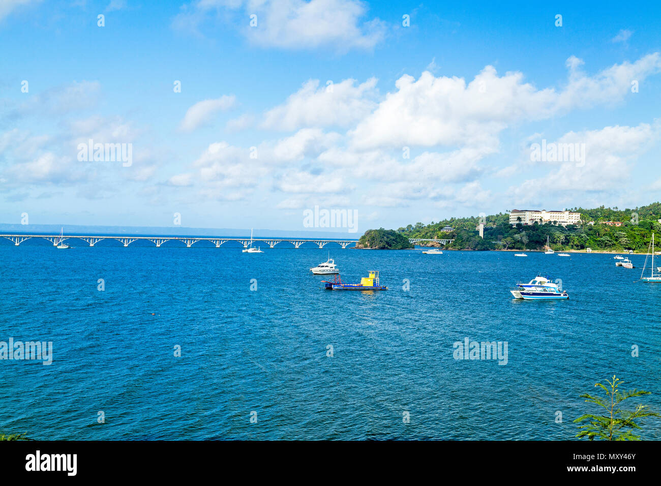 Port of santa barbara Samana Stock Photo - Alamy