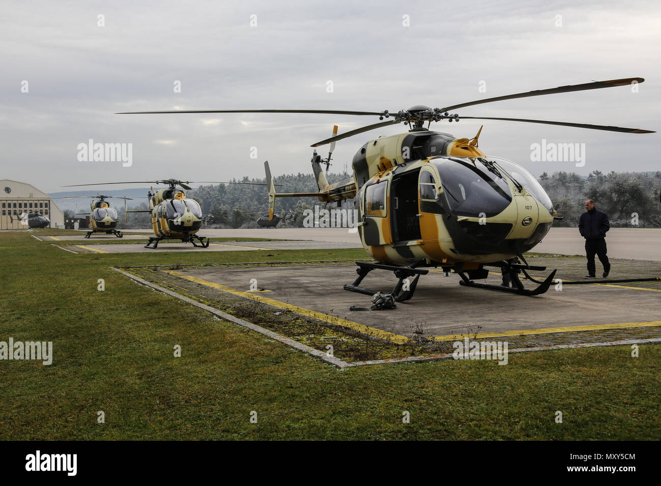 U.S. Army UH-72A Lakota helicopters of Joint Multinational Readiness ...